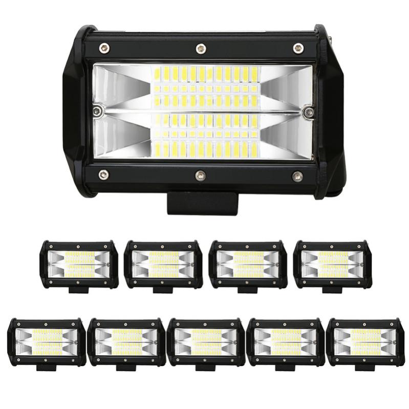 10x 72W Phare de Travail 12V-24V LED Phare Projecteur etanche IP 67 Feu ...