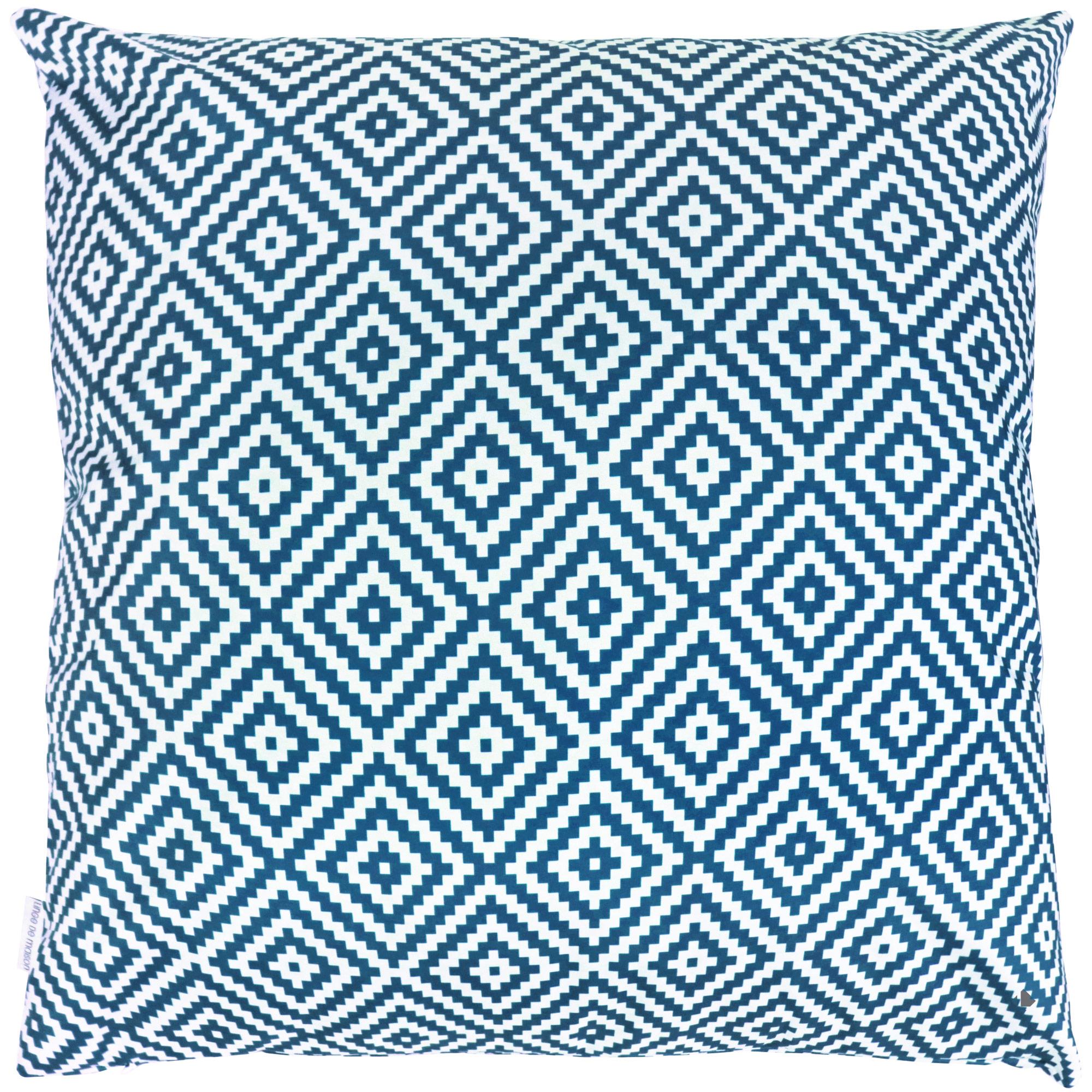 Housse de coussin 70x70 cm PANAMA Bleu Canard | Leroy Merlin