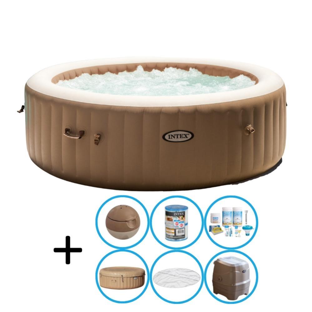 Intex - Bubble Massage - Jacuzzi - 216 x 71 cm - Beige - Paquet d ...