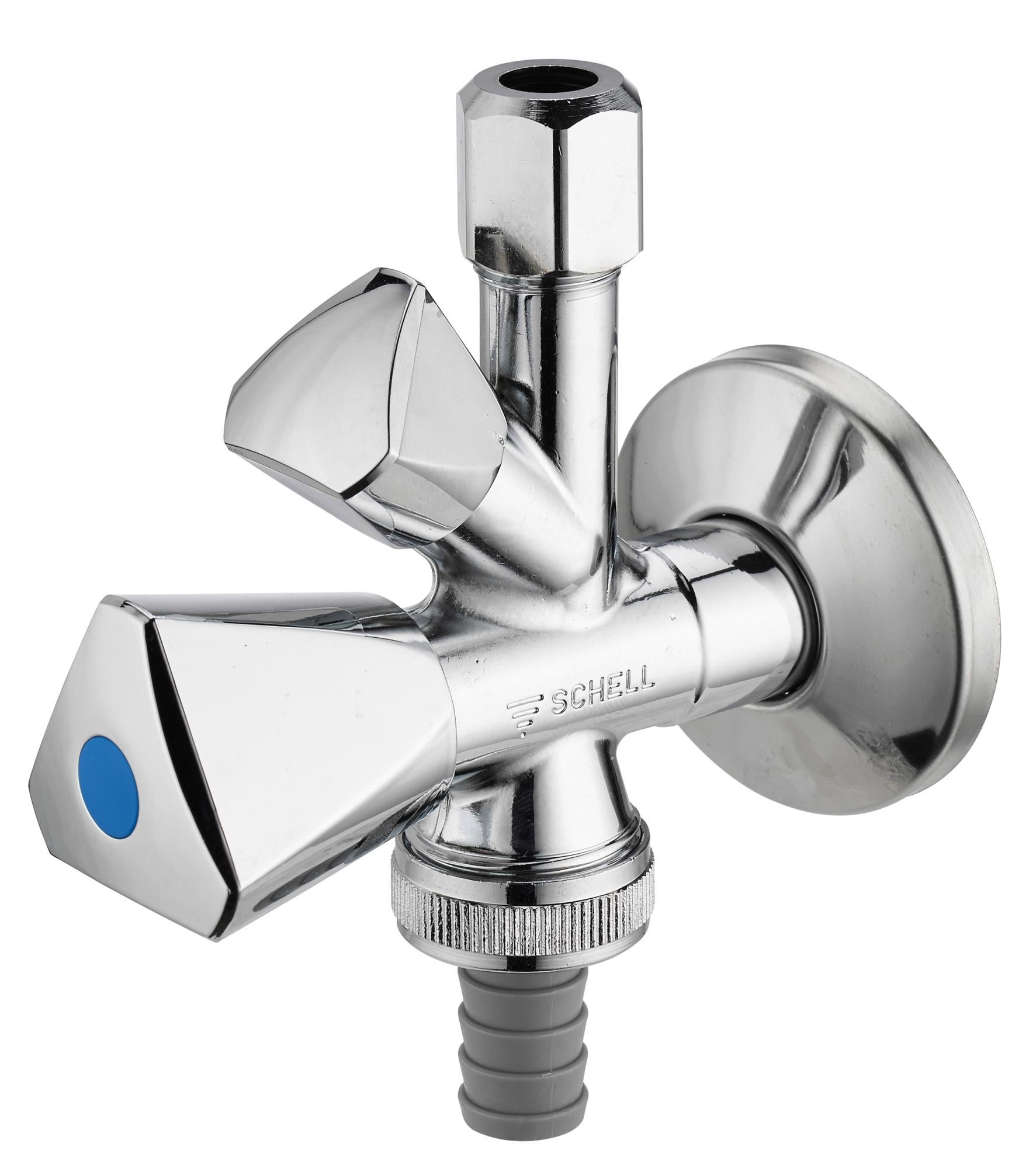 SCHELL Robinet avec rosace double sorties | Leroy Merlin