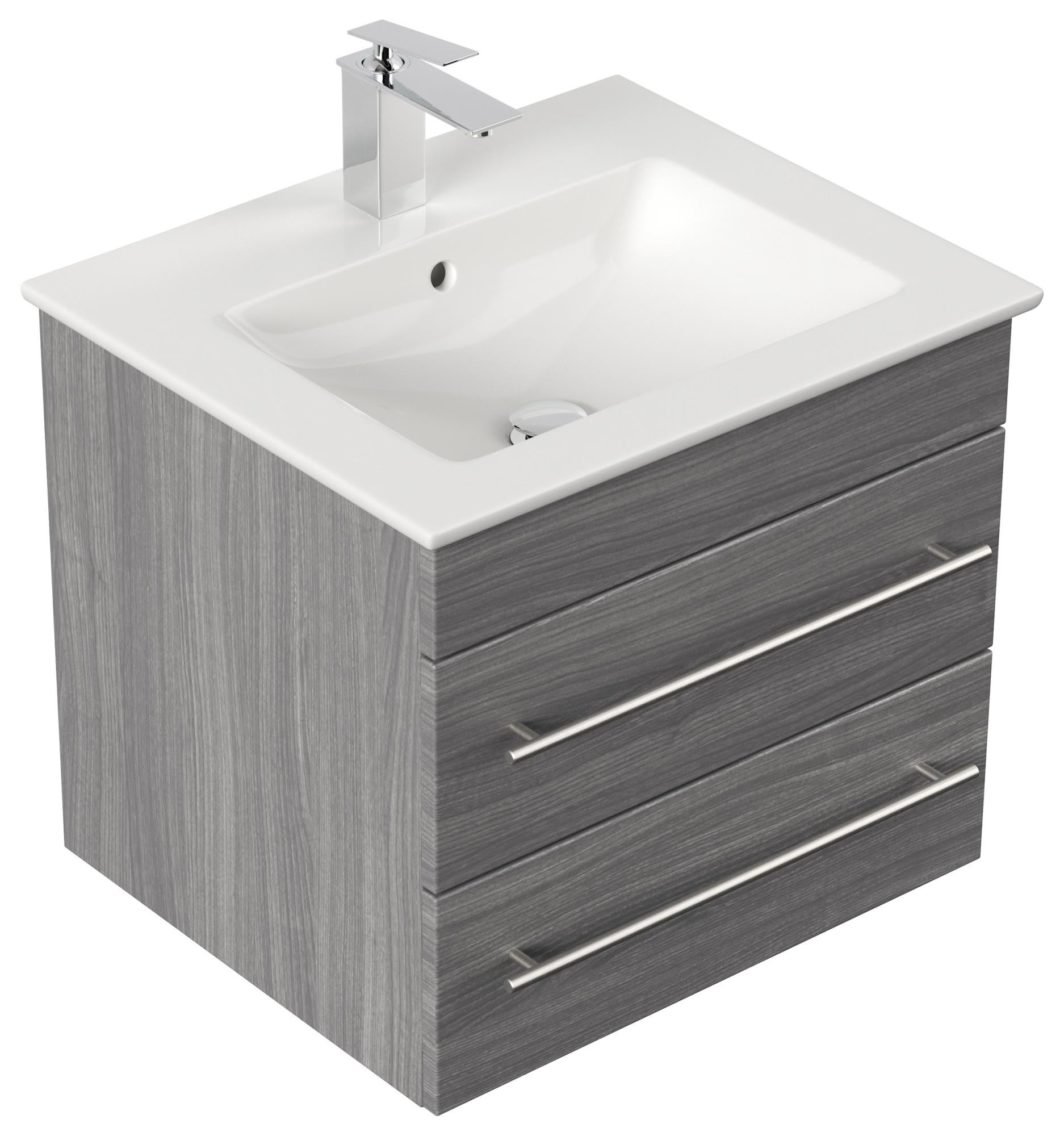 Meuble SDB avec vasque de Villeroy & Boch VENTICELLO 60 cm chêne ...