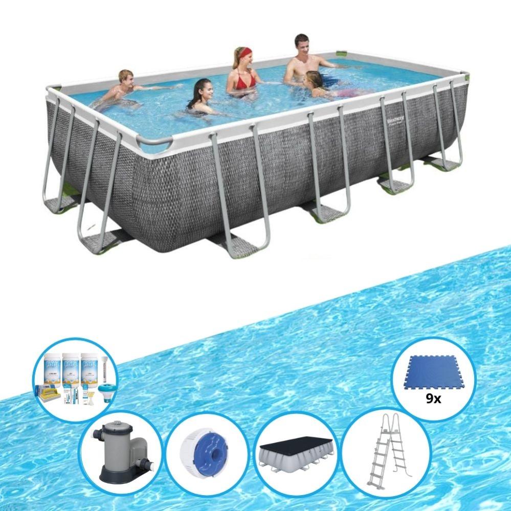 Bestway - Piscine Power Steel - Avec des accessoires - 549x274x122 cm ... Bestway - Piscine Power Steel - Avec des accessoires - 549x274x122 cm ...