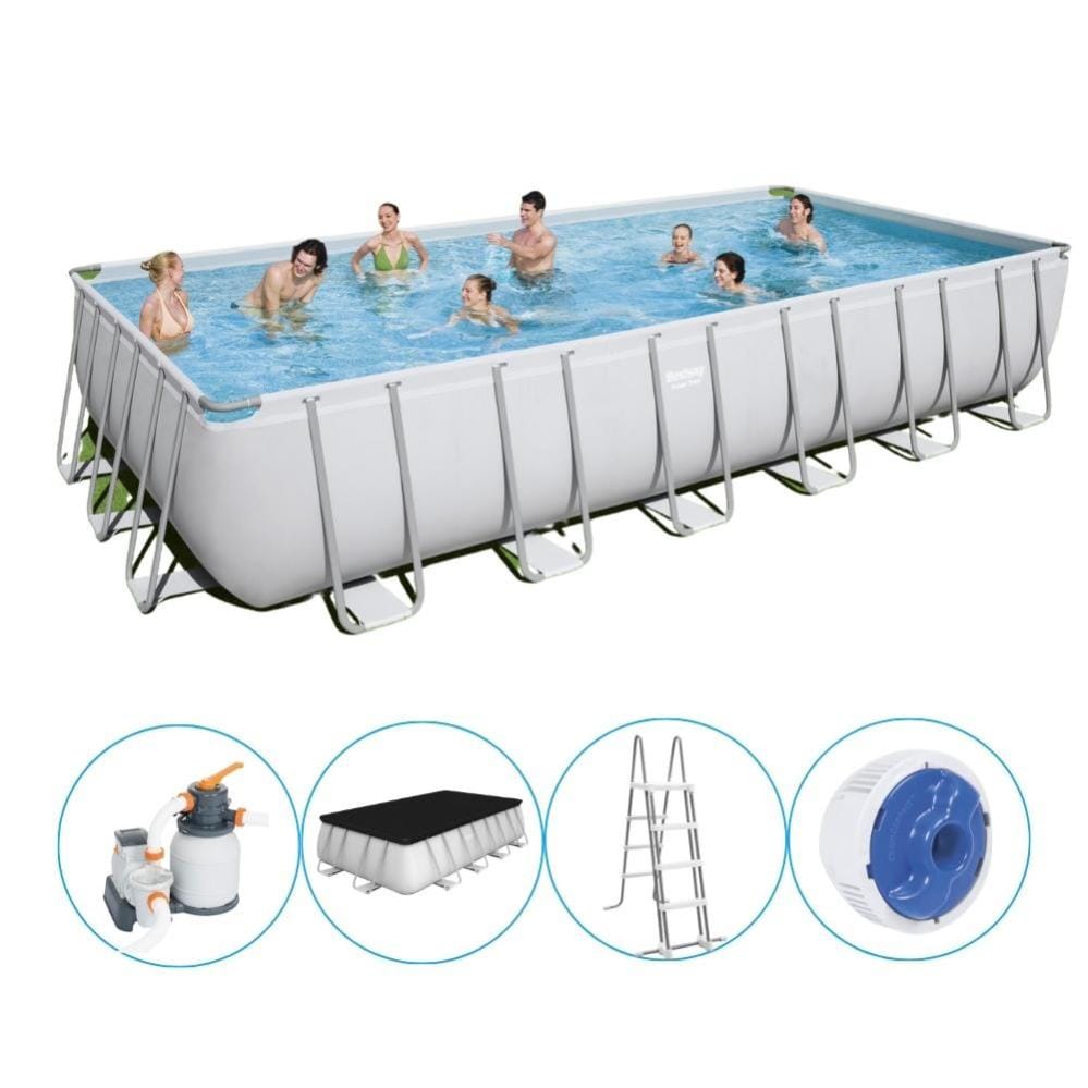 Bestway - Power Steel - Piscine tubulaire avec pompe à filtre à sable ... Bestway - Power Steel - Piscine tubulaire avec pompe à filtre à sable ...