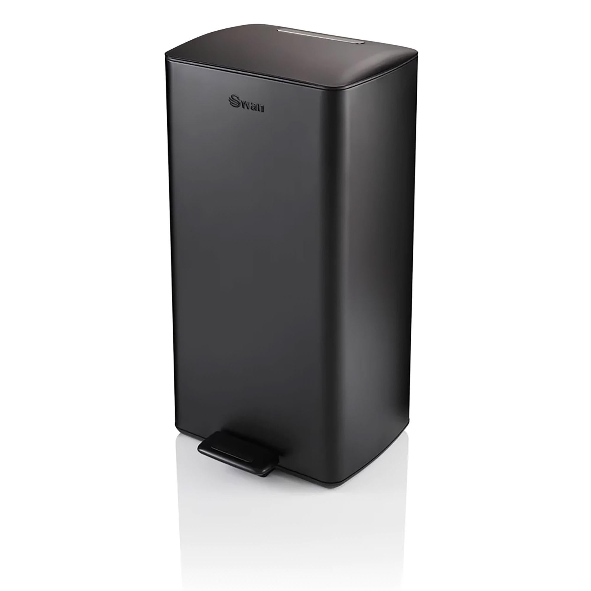 Stealth Pattumiera 30 Litri con Pedale, Cestino Interno in Plastica ...