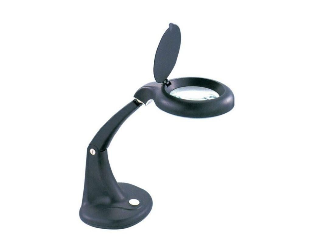 Flexo LED Profesional con Lupa Aumento 3x /12x, 4w Negro | Leroy Merlin