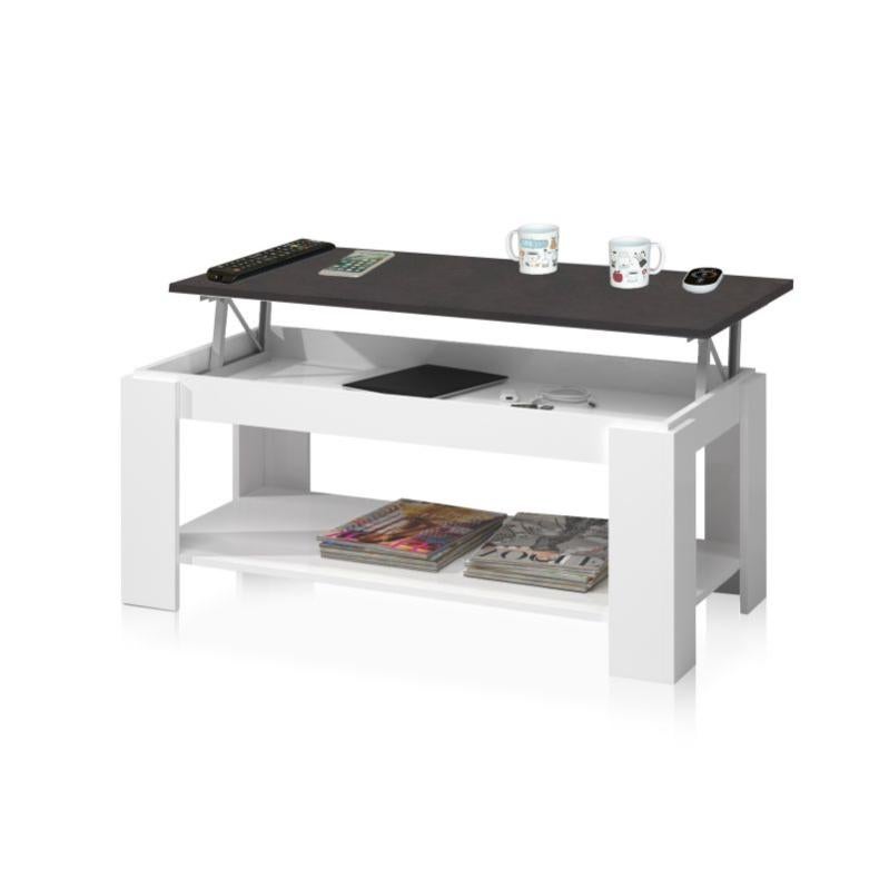 Mesa de centro elevable Ambit Blanco Artik (Blanco Mate) - Óxido 100 x 43–54 x 50 cm | Leroy Merlin