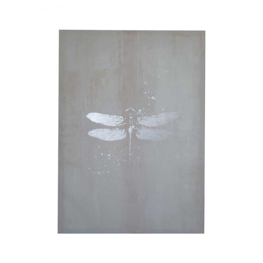 Tableau Motifs Libellule Rose/Doré 50x70CM | Leroy Merlin