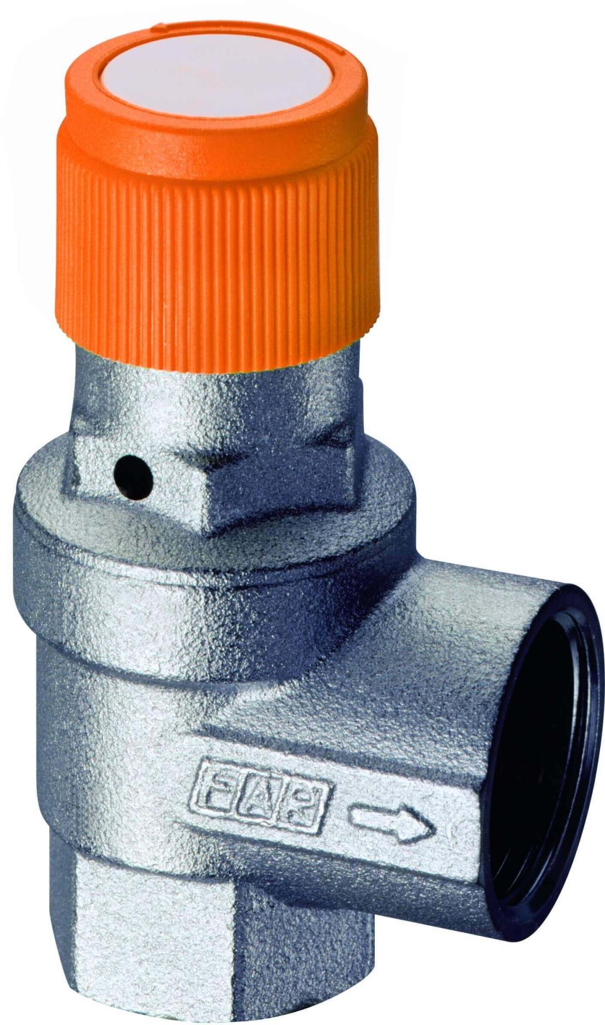 2009 - Valvola di sicurezza combinata cromata per impianti solari 6 bar 3/4 maschio 2009 343460 ...