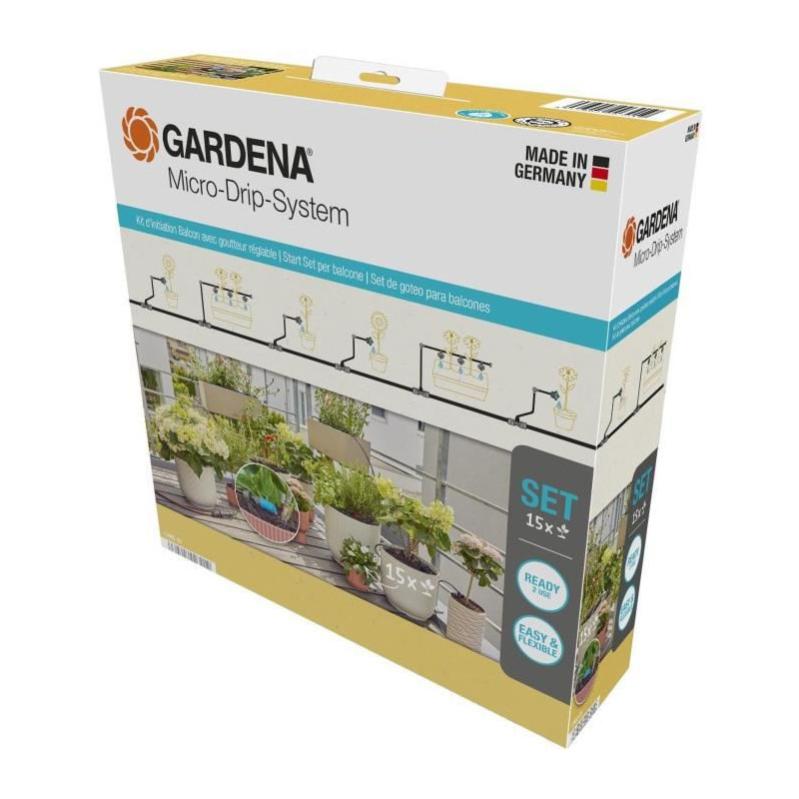 Kit innesco a goccia da balcone - fino a 15 piante Micro-Drip-System ...