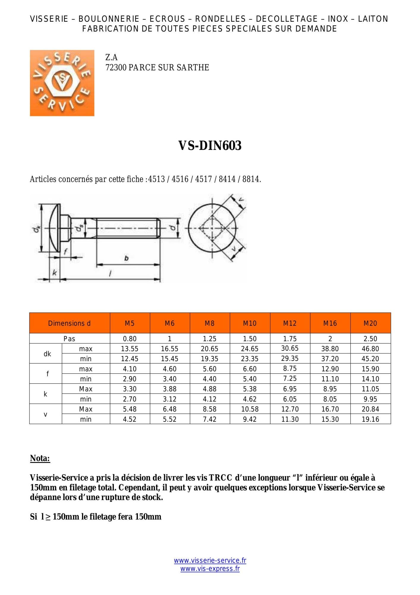 TRCC JAPY tête ronde collet carré M5X16 Filetage total Acier zingué - 1 ...