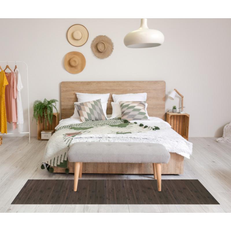 Tappeto In Bambù Naturale, Antiscivolo Marronescuro 50x200cm | Leroy Merlin