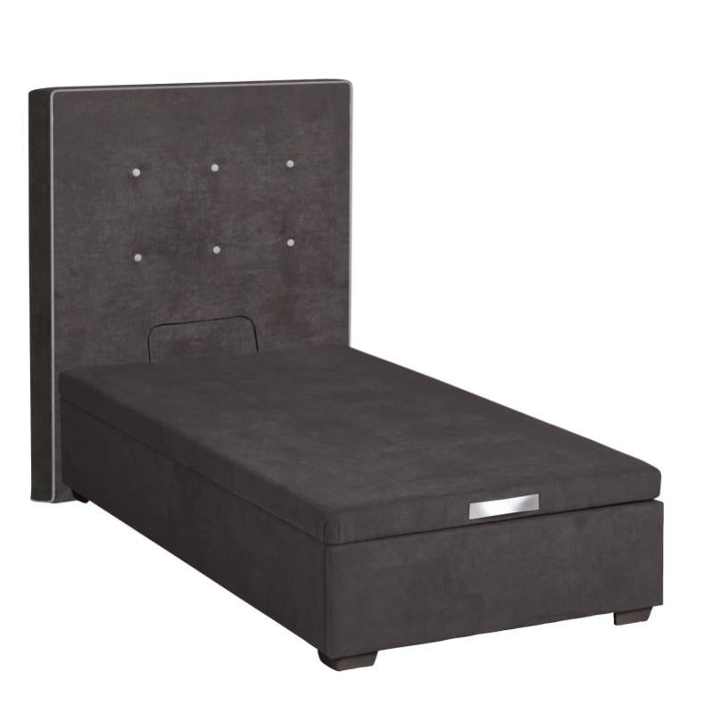 Sommier Epeda Coffre et tête de lit HERCULE 160x200 Anthracite | Leroy ...