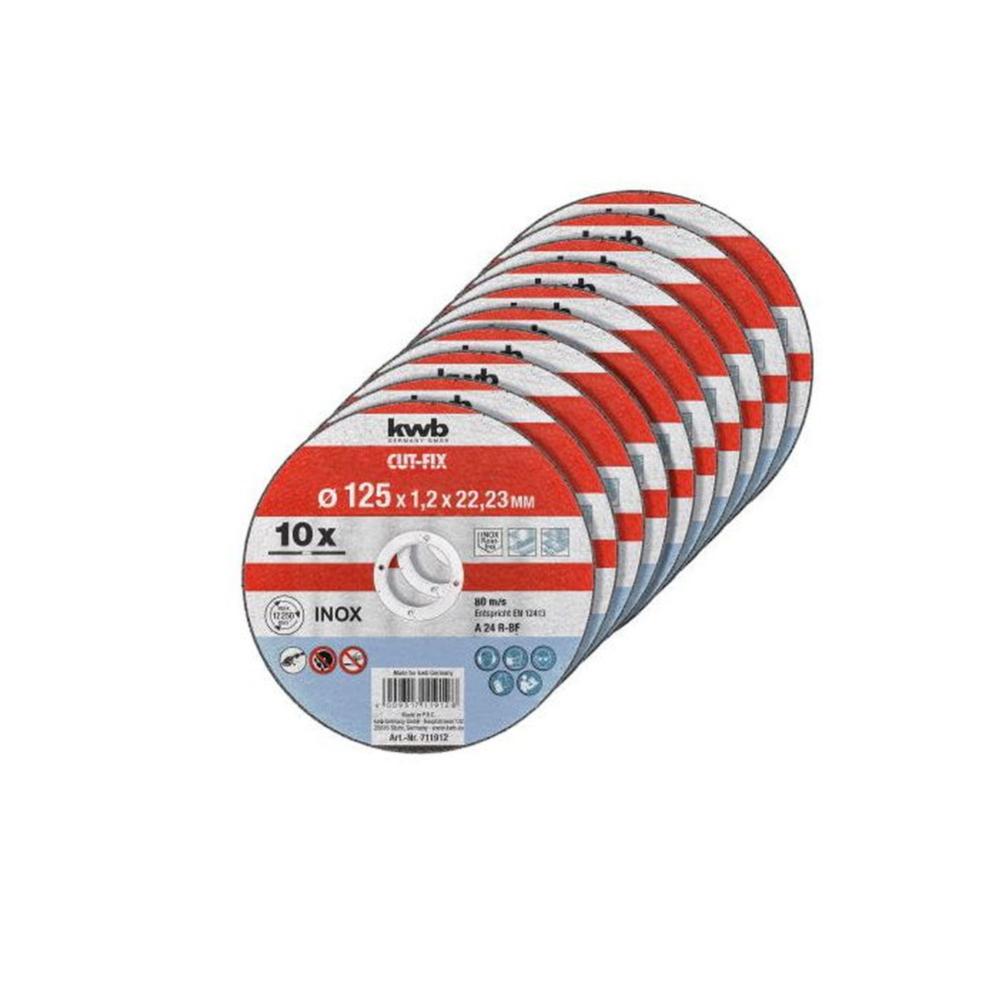 10 dischi da taglio in metallo 125x1,2 per smerigliatrice | Leroy Merlin