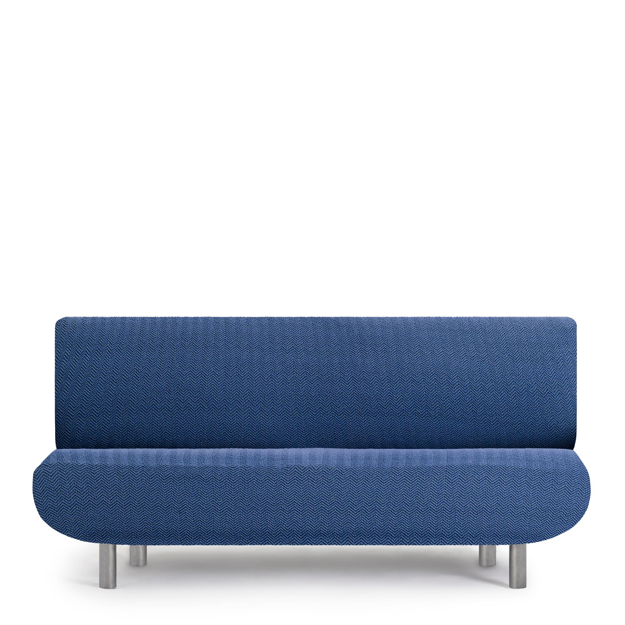 Funda de sofá Jaz 3 plazas clic clac bielástica azul 180 - 230 cm ...