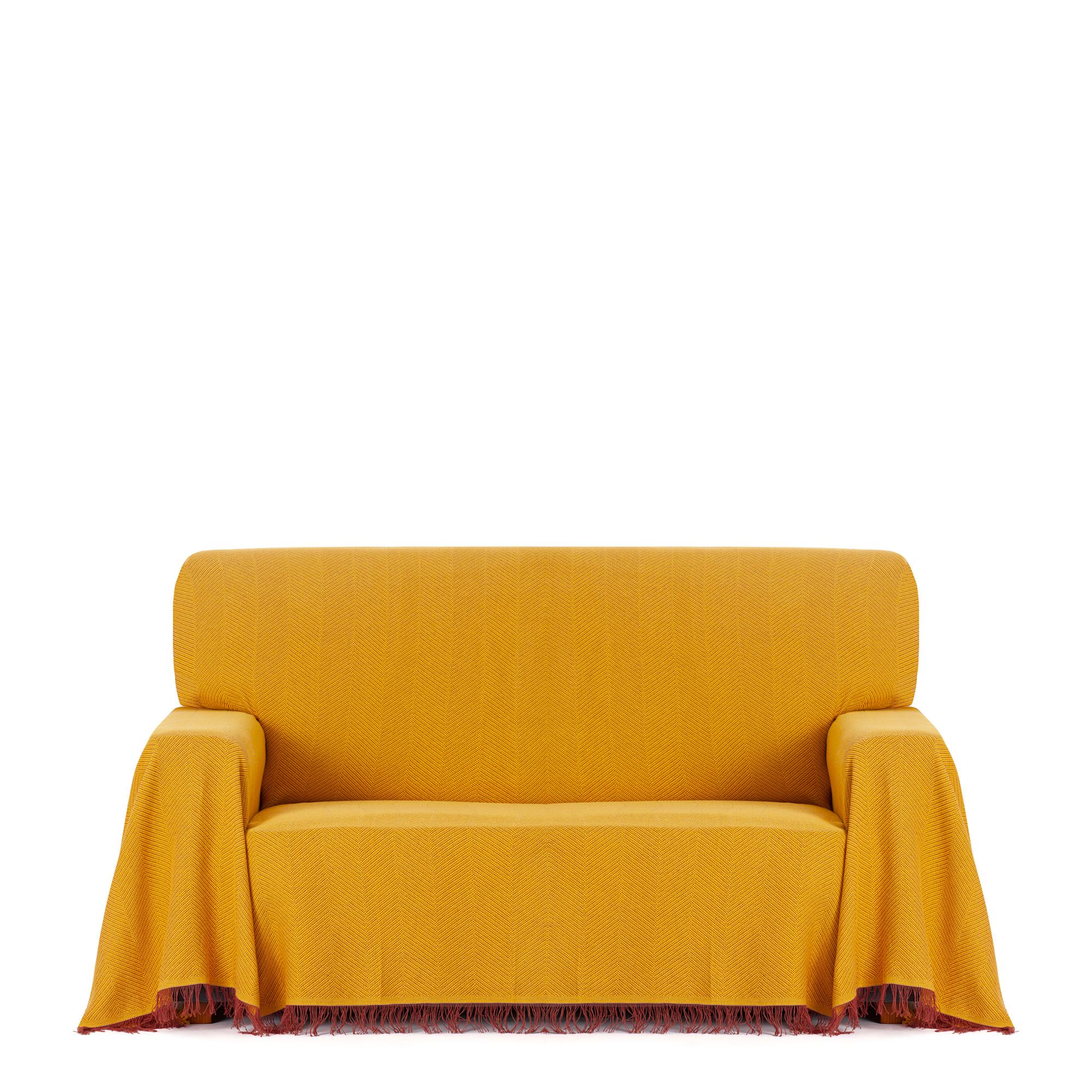 Plaid Espiga 180 * 260. Mostaza. | Leroy Merlin