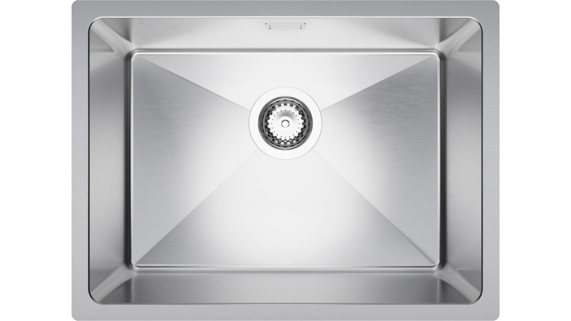 Lavello Sottotop Inox 43.5 x 58.8 cm, Lavandino Cucina 1 vasca + Sifone ...
