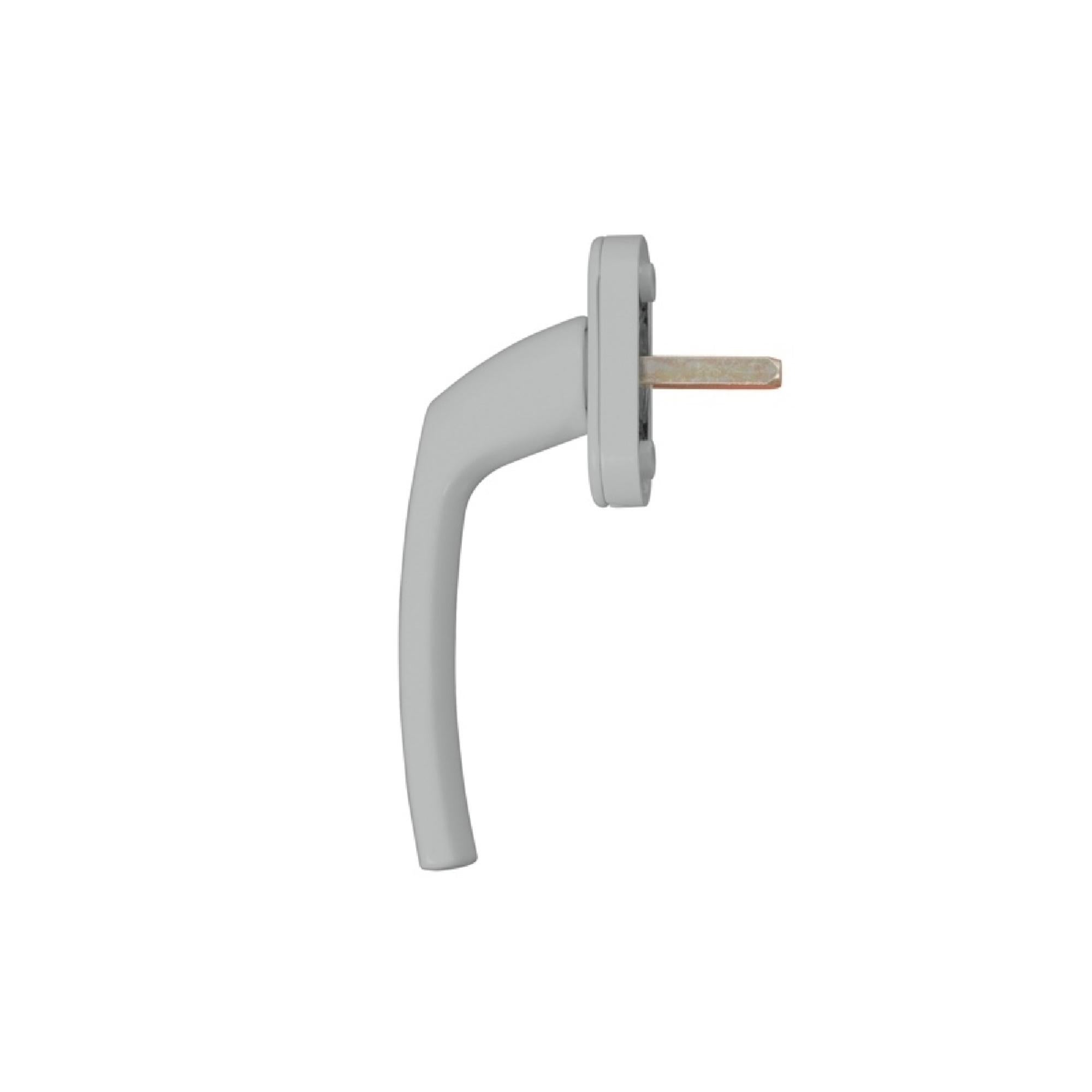 Martellina DK per infissi in alluminio maniglia mm 28x150 bianco silver ...