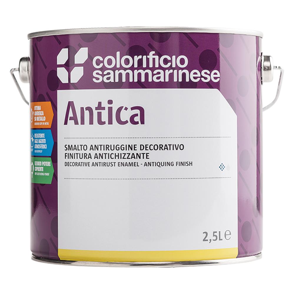 Smalto Antiruggine Antica Lt. 0,750 Grana Fine - Grafite X 6 Pz ...