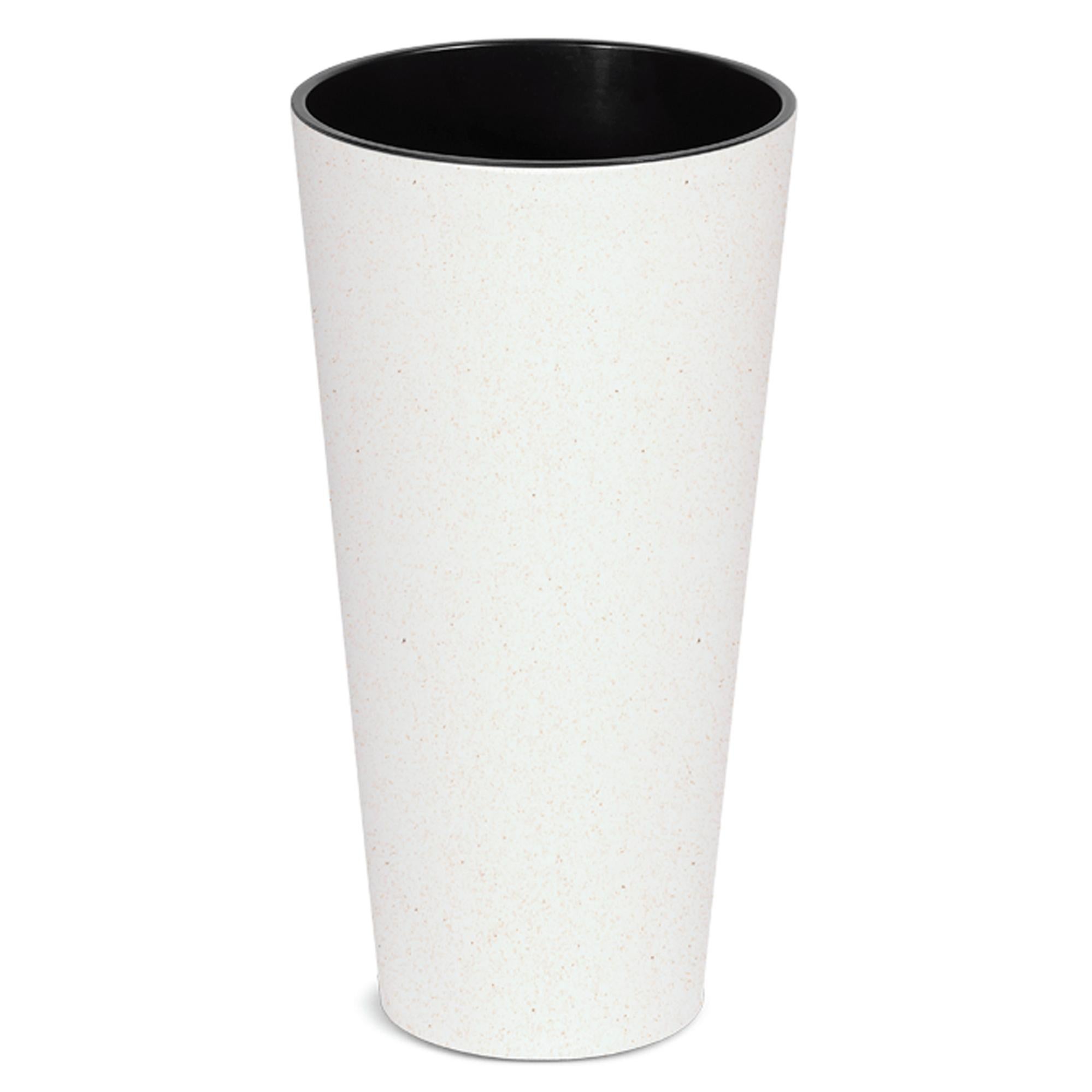 Macetero alto y redondo, sin depósito, de 30x30x57,2cm, capacidad de ...