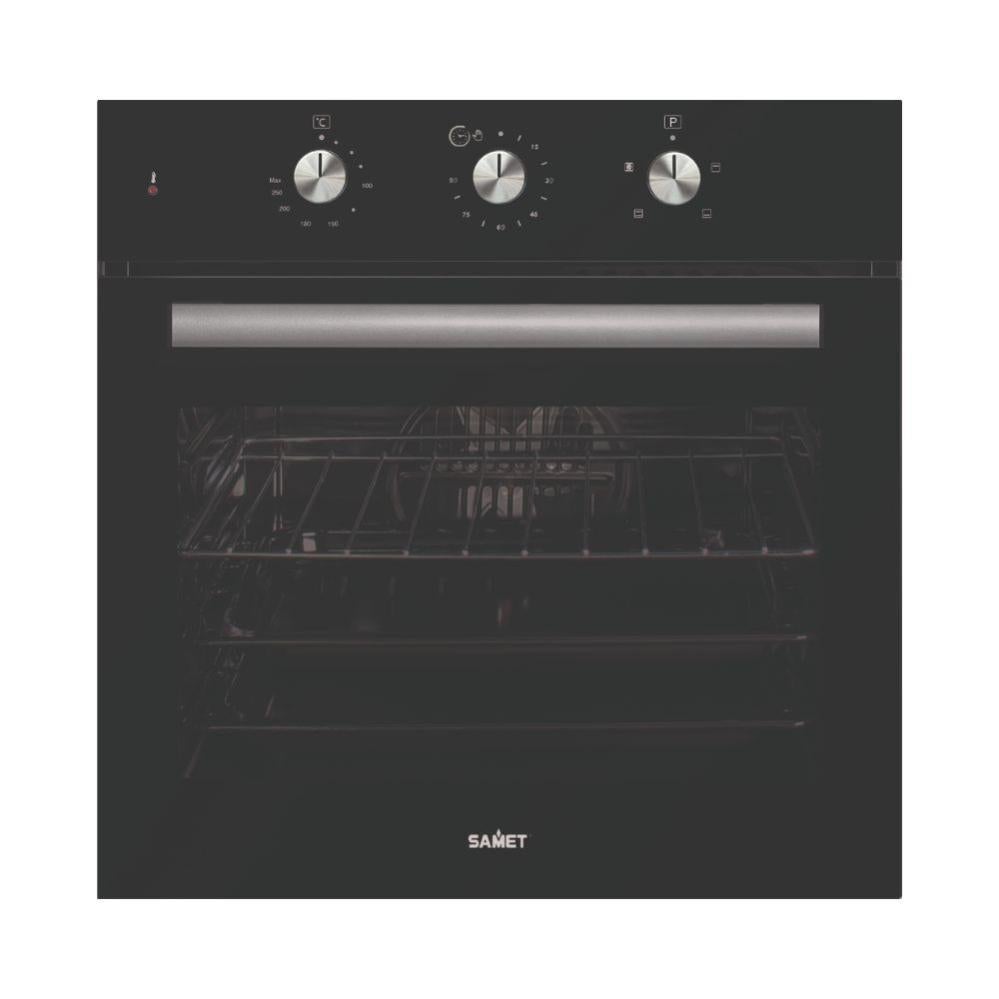 Forno multifunzione Calliope 2021 nero 3 manopole A+ Samet | Leroy Merlin