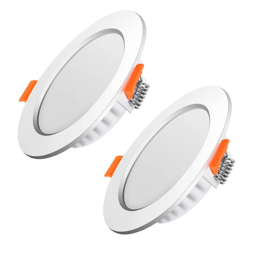 Pack x5 Focos Empotrables Circular Ø83mm 5W 600Lm Downlight Techo Osram - 3000K | Leroy Merlin