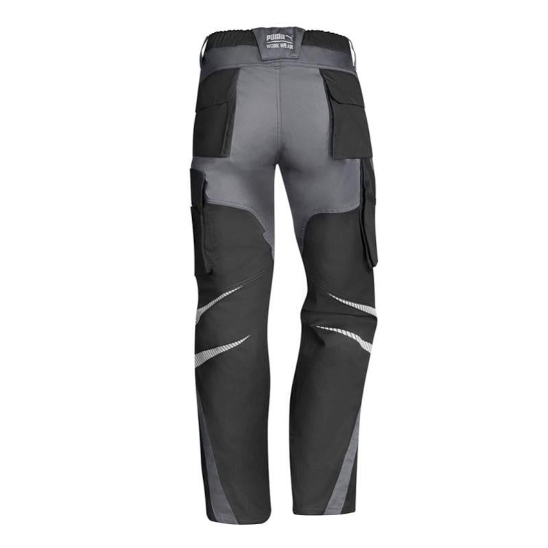 Puma - Pantalon de travail avec zones réfléchissantes - Noir / Gris ...