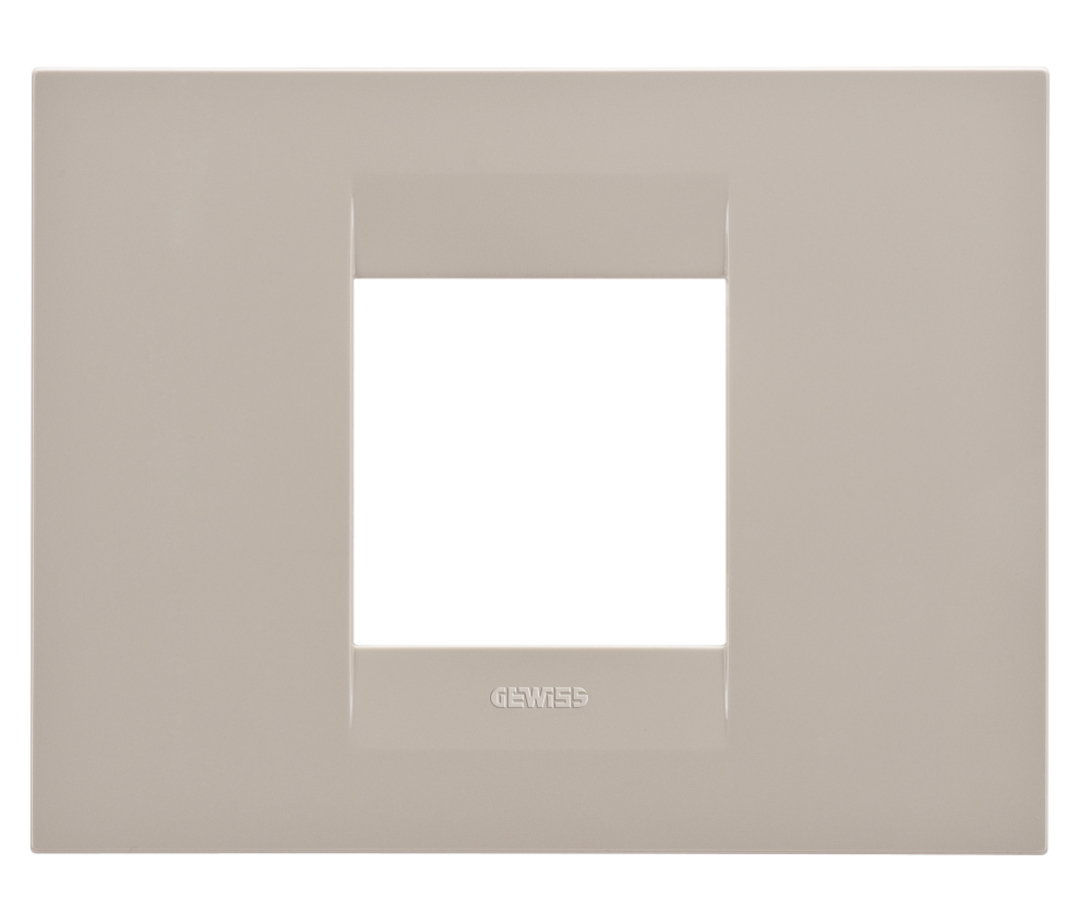 GEWISS GW16402TC GEO PLAQUE 2P CHANVRE | Leroy Merlin