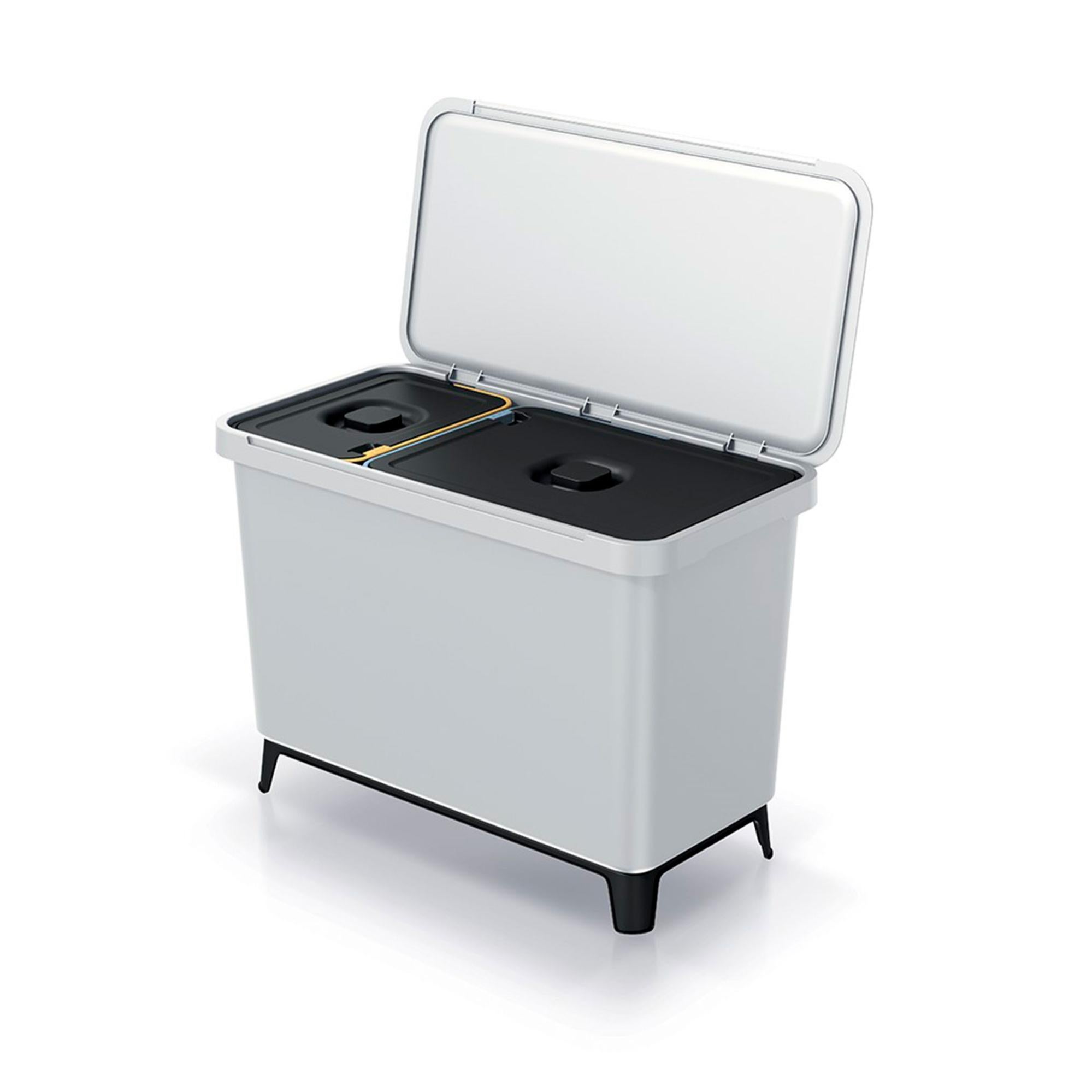 Sistema di classificatore di riciclaggio 1x10L + 1x23L colore bianco ...