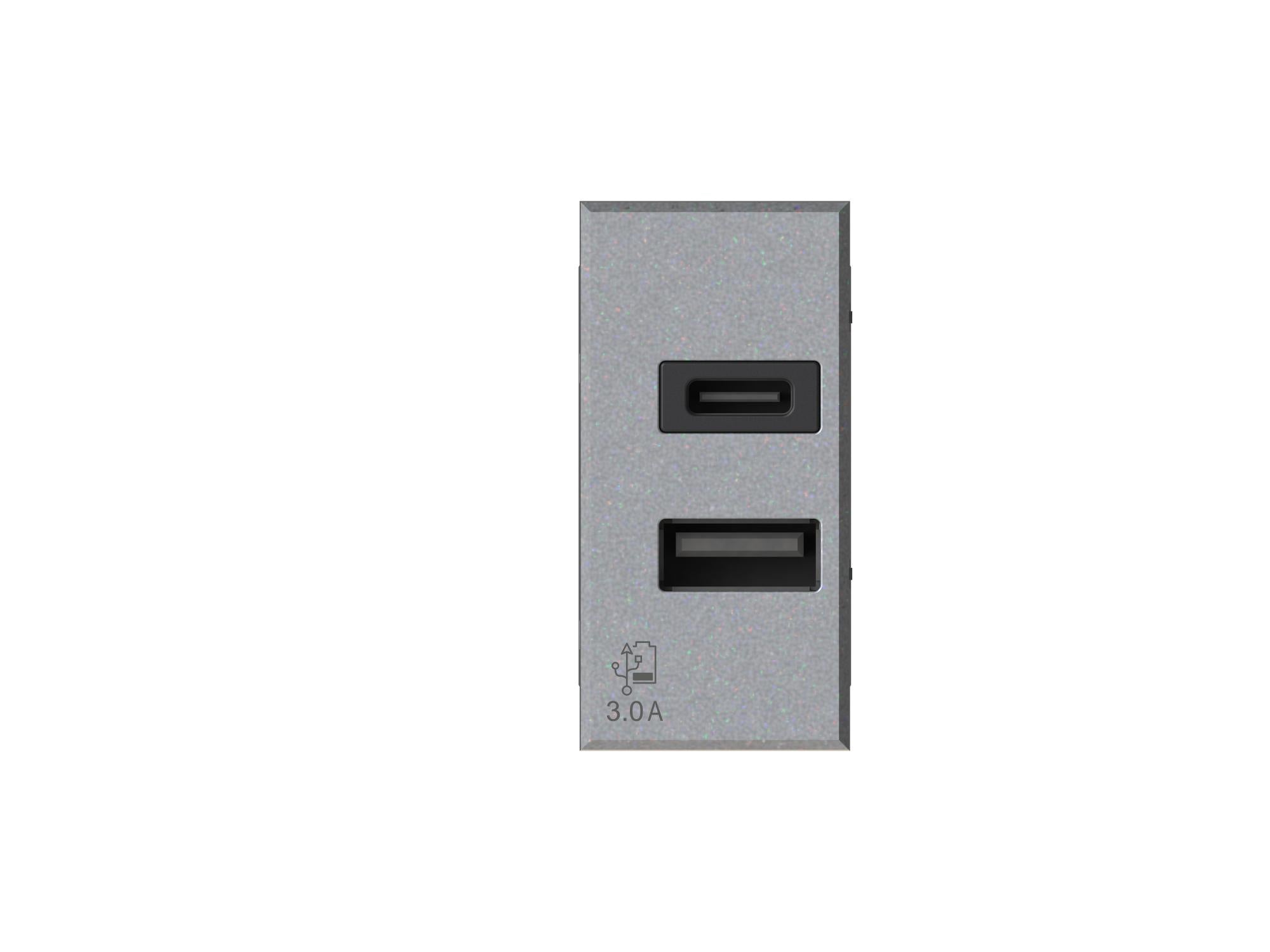 USB 3.0A compatibile con Bticino® Axolute™ antracite | Leroy Merlin