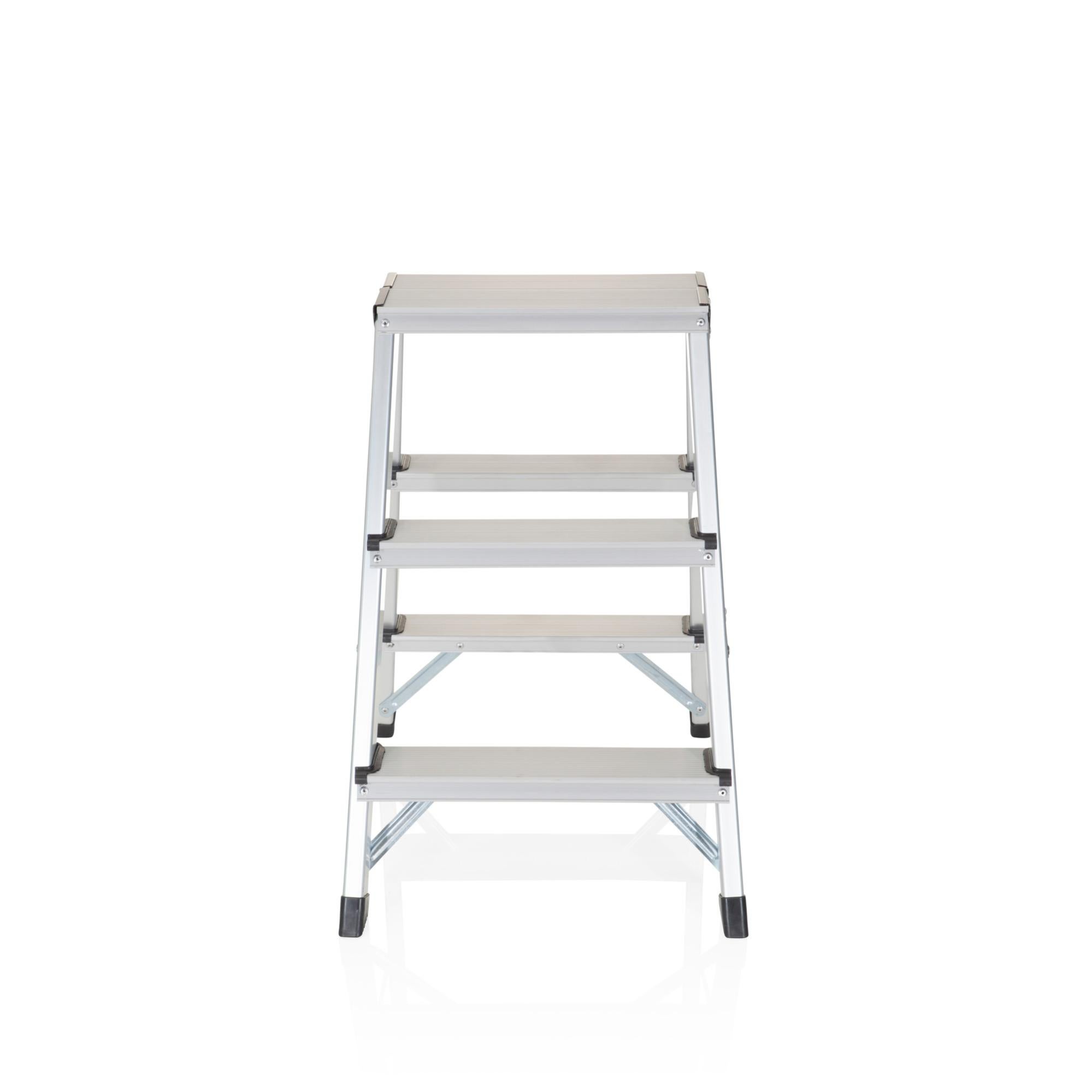 Doppia scala richiudibile SOLID Alluminio 3 scalini hjh OFFICE | Leroy ...