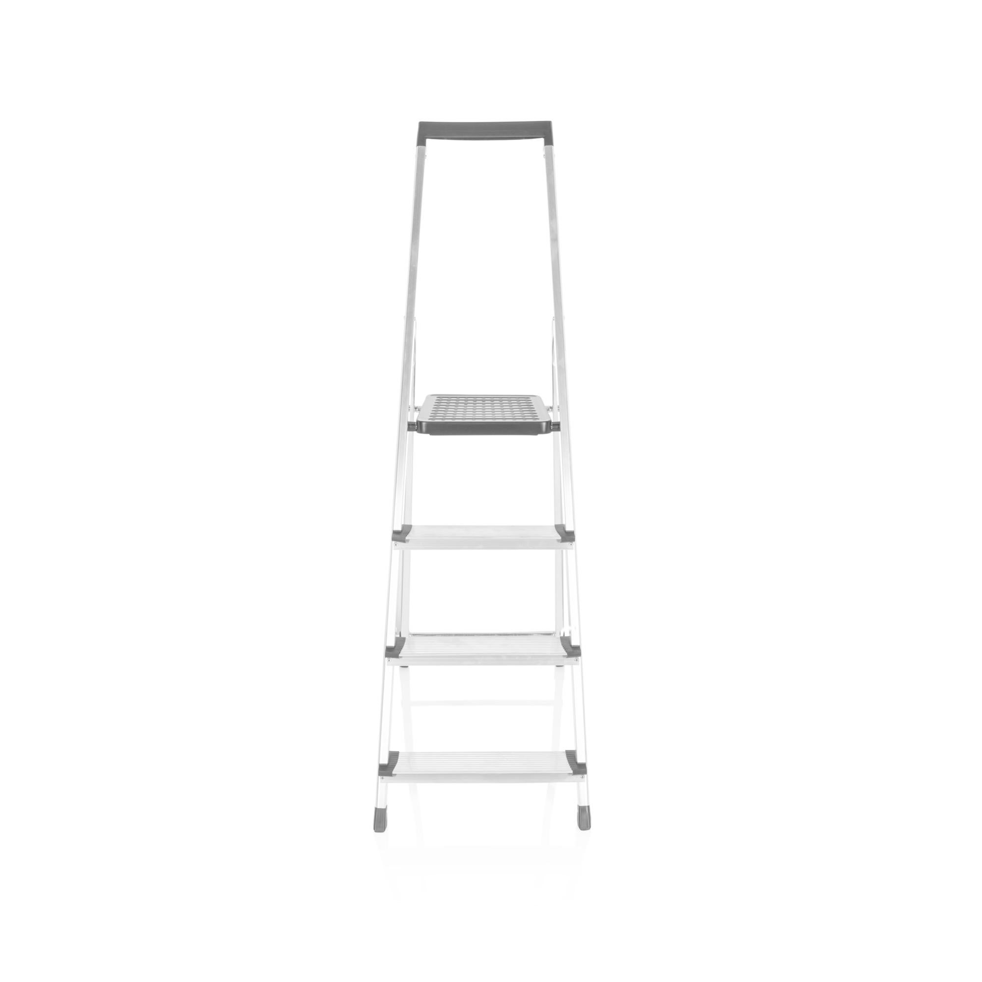 Scala pieghevole SOLID W4 Con vassoio portautensili 4 gradini Argento ...