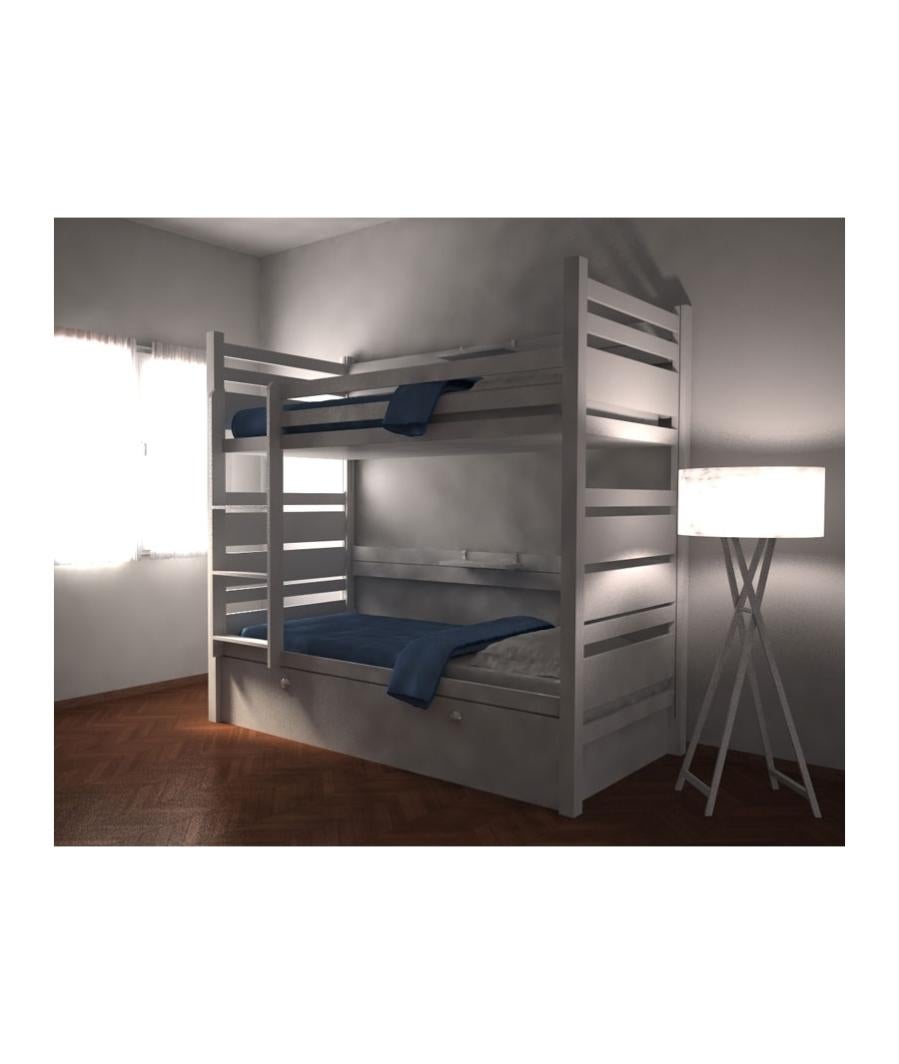 LIT SUPERPOSÉ HÔTEL - Blanc | Leroy Merlin