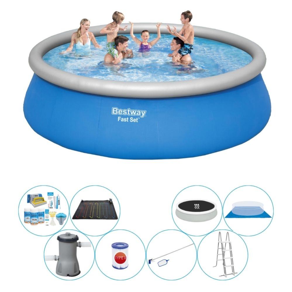 Bestway Fast Set Rattan Ronde 457x122 cm - Bundle de piscine | Leroy Merlin