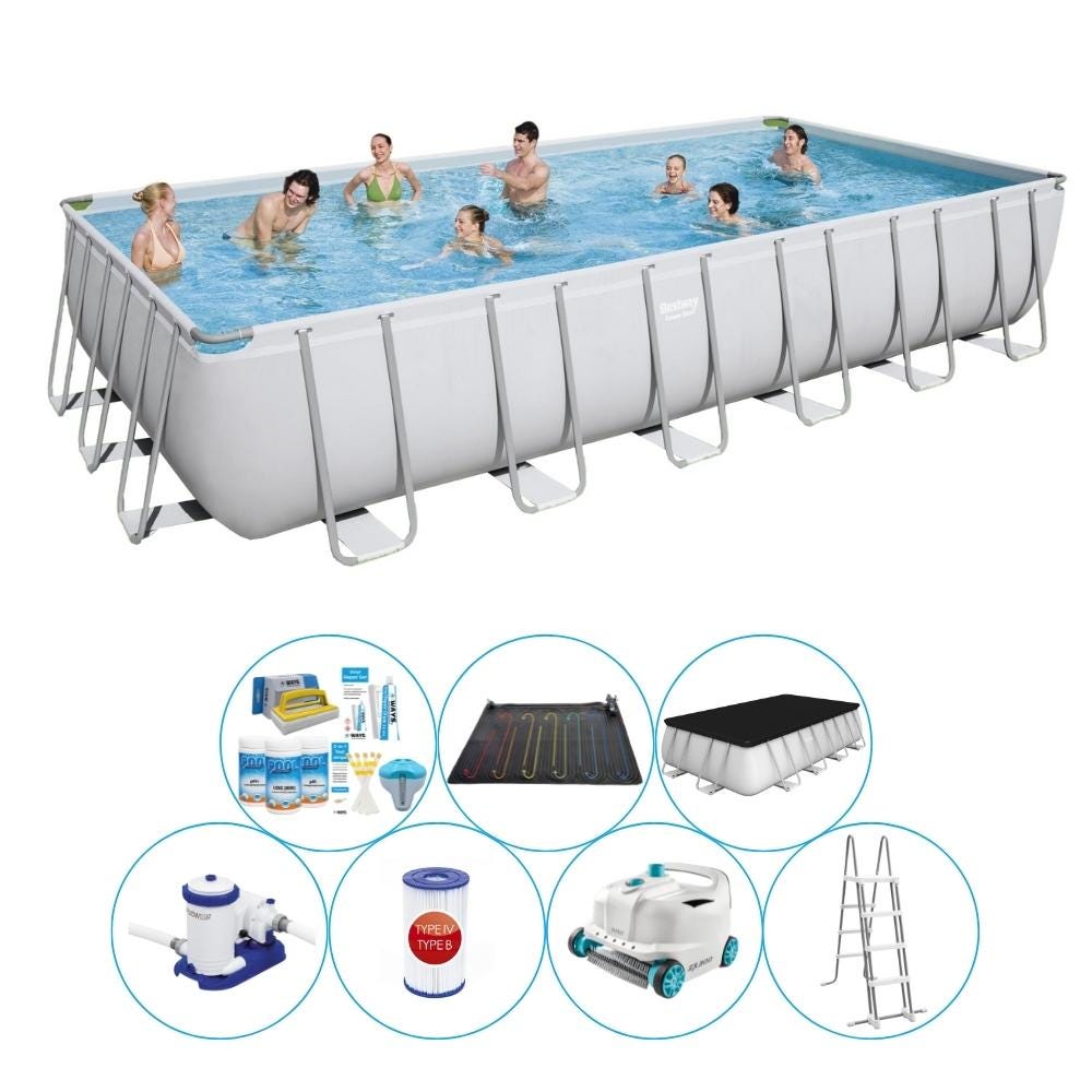 Piscine plus des accessoires - Bestway Power Steel Rectangulaire ... Piscine plus des accessoires - Bestway Power Steel Rectangulaire ...