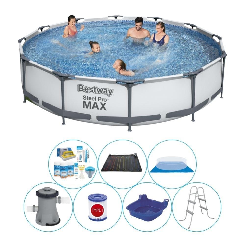 Piscine avec des accessoires - Bestway Steel Pro MAX 366x76 cm | Leroy ... Piscine avec des accessoires - Bestway Steel Pro MAX 366x76 cm | Leroy ...