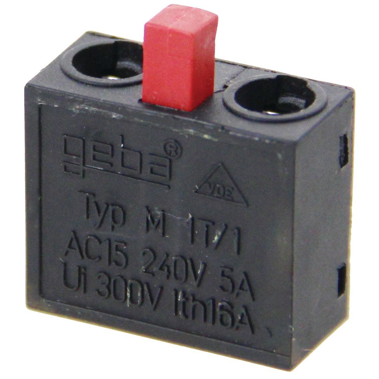 Contact électrique M1T NF rouge - GEBA - 600.MO01.01 | Leroy Merlin