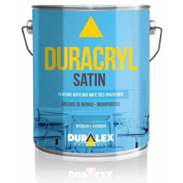 Peinture acrylique Duracryl Satin DX 61 blanc 1L – DURALEX - 111100205 ...