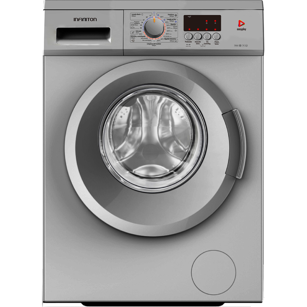 Lavadora Infiniton WM-62P - Plata ,6kg, 23 programas, 1000rpm, A++/E ...