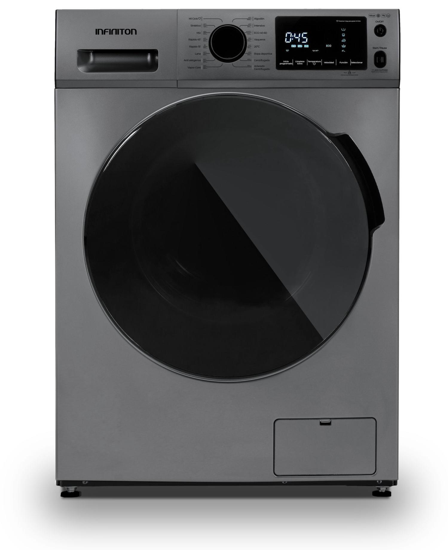Lavadora INFINITON WM-A92ICV – Inox, 9kg, Inverter, Sensores de ...