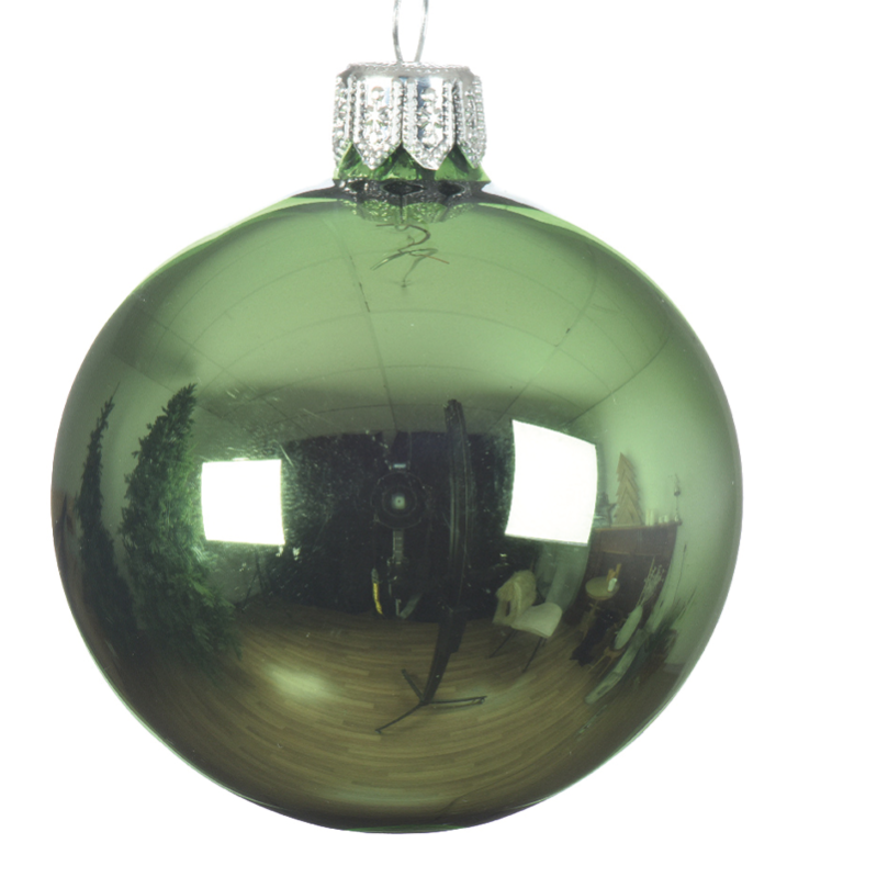 Pallina di Natale verde vischio lucido Ø10 | Leroy Merlin