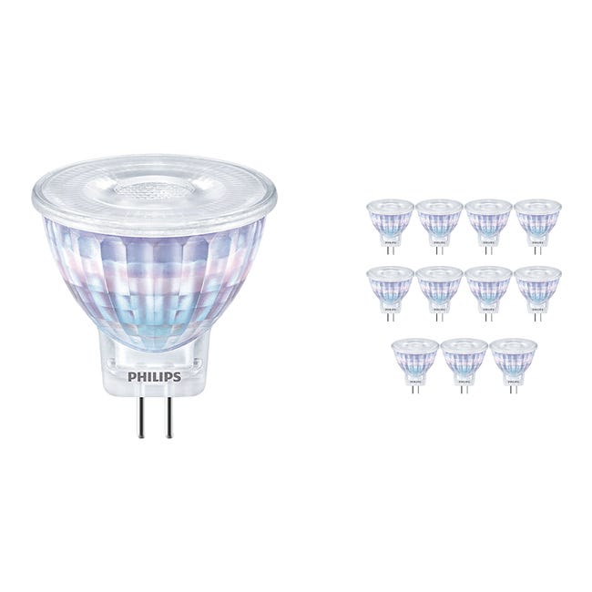 Lot 12x Philips Corepro Ledspot Gu4 Mr11 2 3w 184lm 36d 827 Blanc