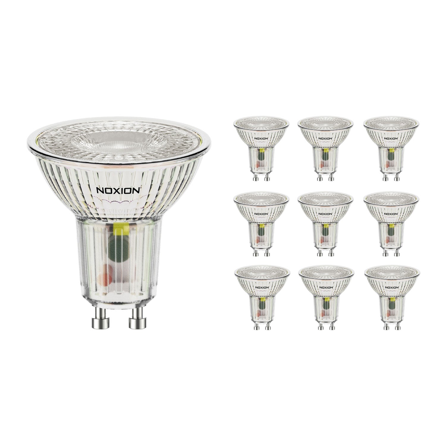 Lot 10x Noxion Spot Led Gu10 Par16 3 6w 345lm 36d 840 Blanc Froid