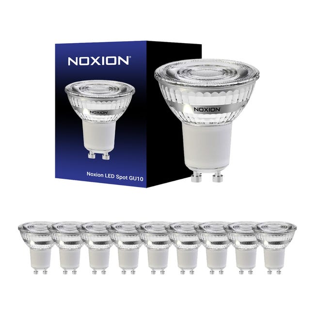 Lot 10x Noxion Spot Led Gu10 Par16 2 4w 230lm 36d 827 Blanc Très