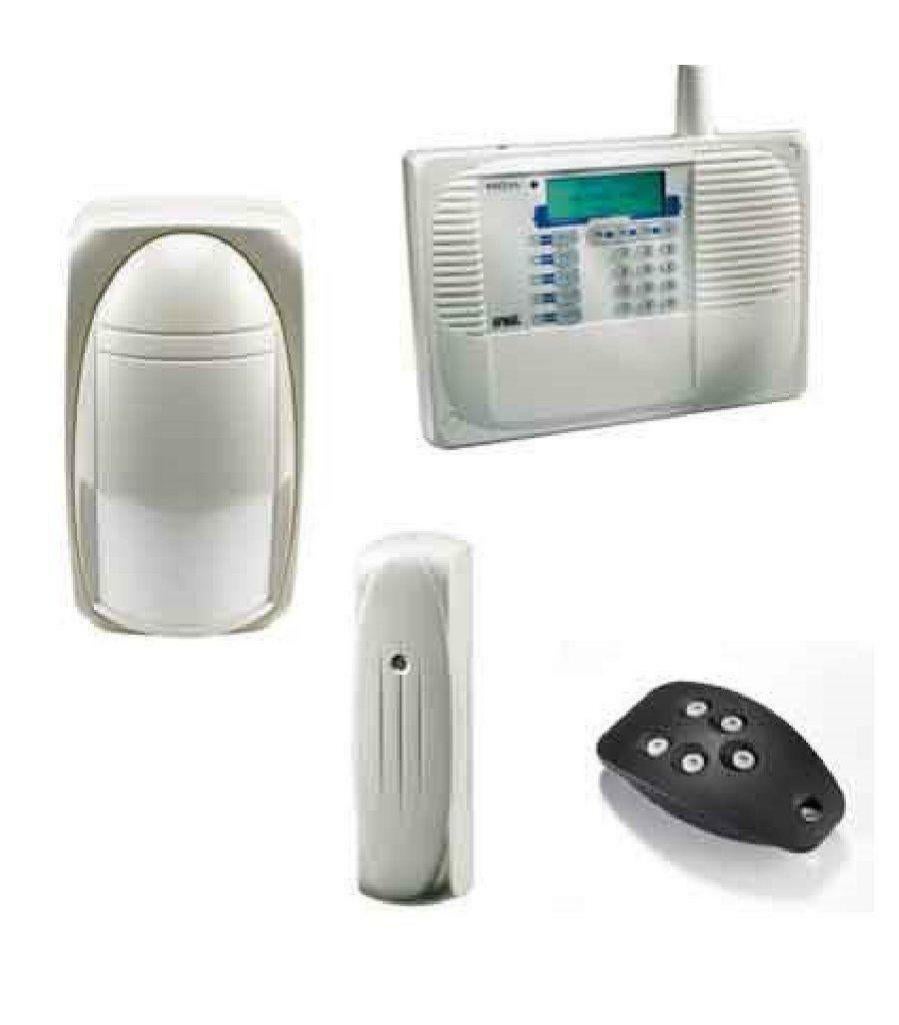 URMET KIT ANTINTRUSIONE ALLARME ANTIFURTO VIA RADIO 4PZ CENTRALE ...
