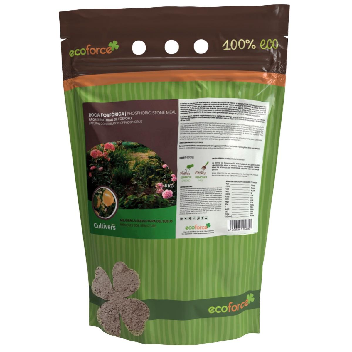 CULTIVERS Roca Fosfórica 5 kg. Aporte Natural de Fósforo, Calcio y ...