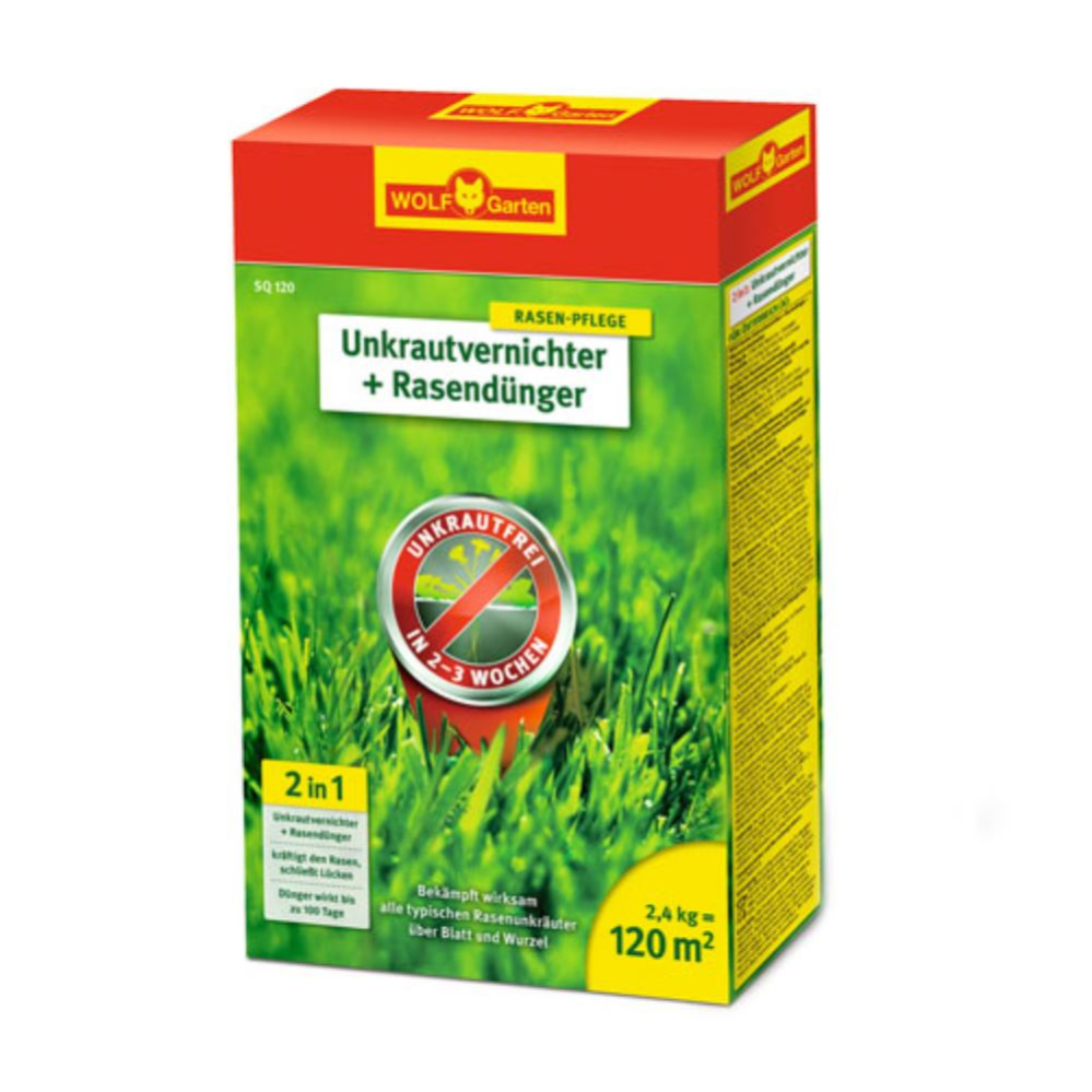 Weed Killer + Fertilizzante Rasping 2IN1 SQ 120 | 2.4kg |. Per 120 m² ...