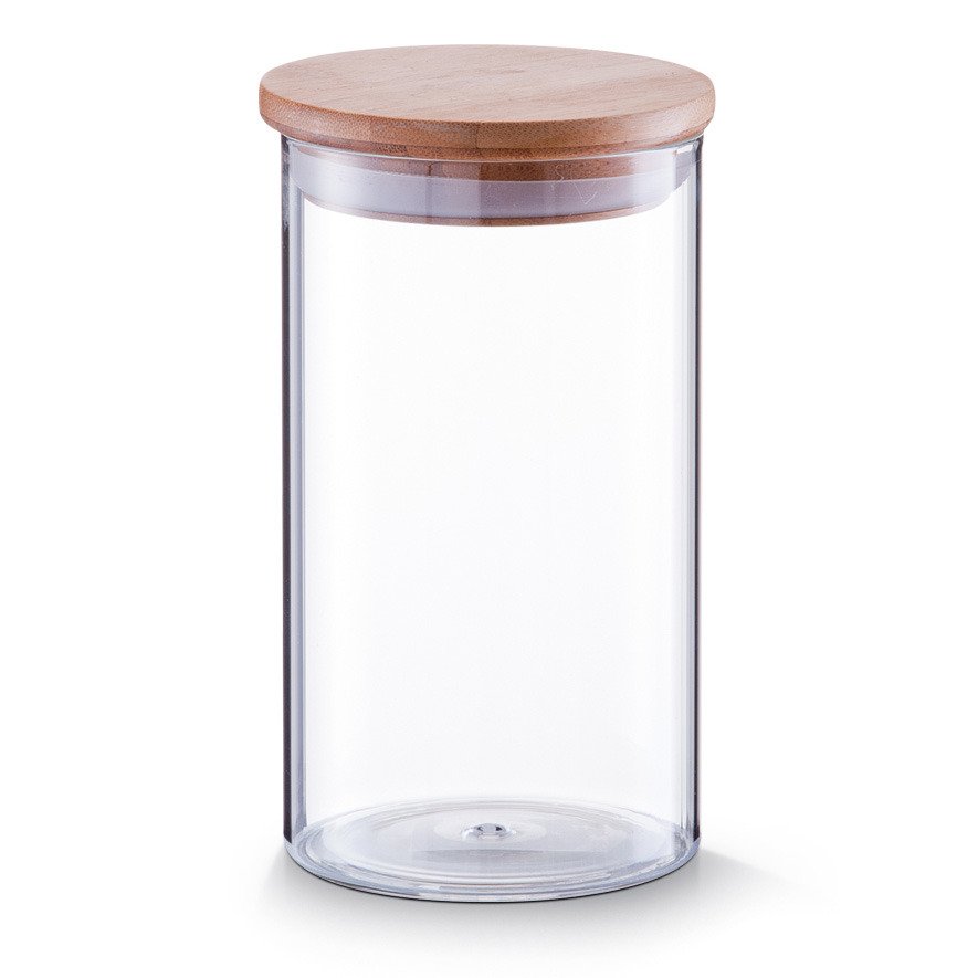 Récipient en verre avec couvercle en bambou, 1000ml, ZELLER, ZELLER ...