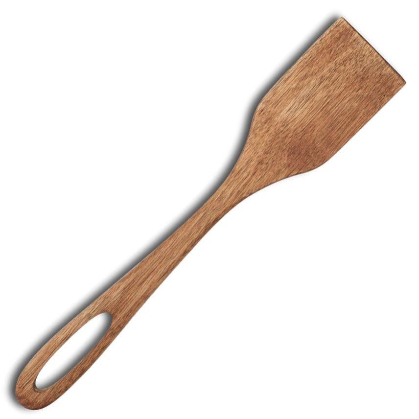 Spatule de cuisine en bois d'acacia, 33 x 6 cm, ZELLER, ZELLER | Leroy ...