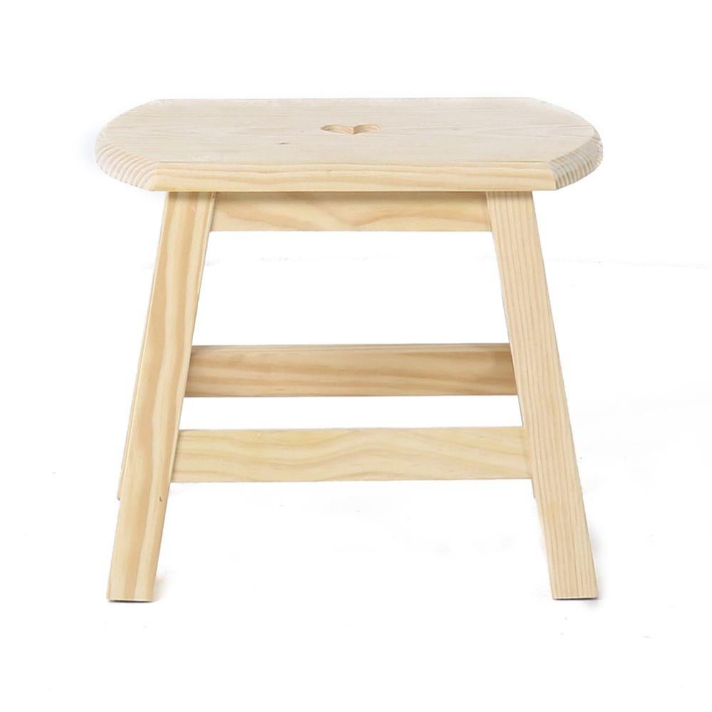 Tabouret en bois repose-pieds carré pin brut - Région | Leroy Merlin