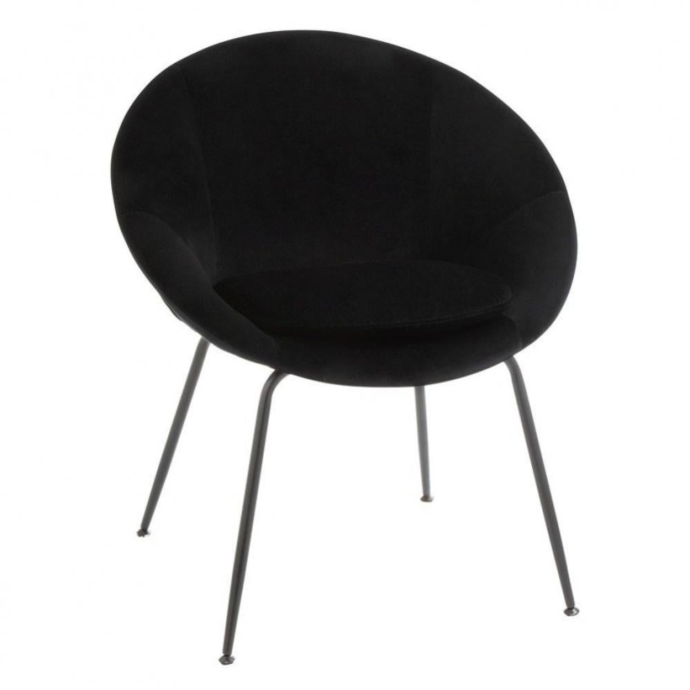 Chaise TROE Ronde / Noir | Leroy Merlin